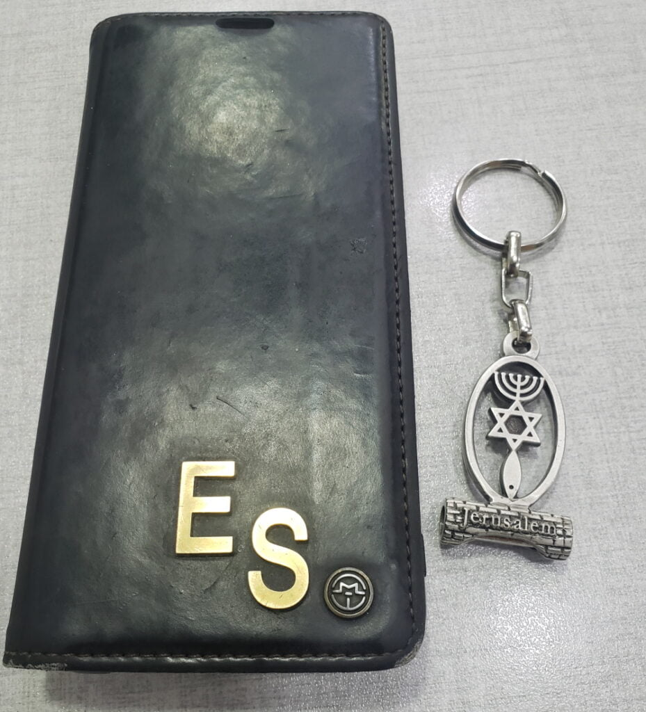 Mary and Jesus Jerusalem Keychain STERLING SILVER Plating with Holy ...