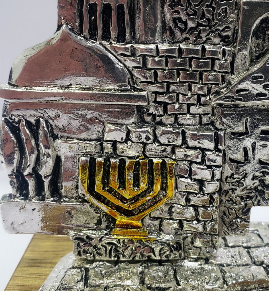 Jerusalem City Walls Table Decor Statue Sterling Silver Plating – Terra ...