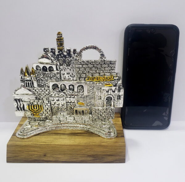 Jerusalem City Walls Table Decor Statue Sterling Silver Plating – Terra ...